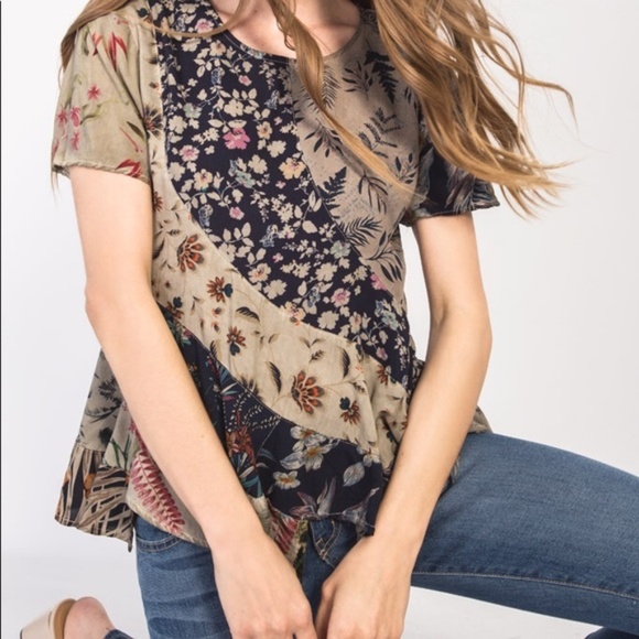 April Spirit | Tops | Flower Pattern Flowy Top Aprilspirit New | Poshmark